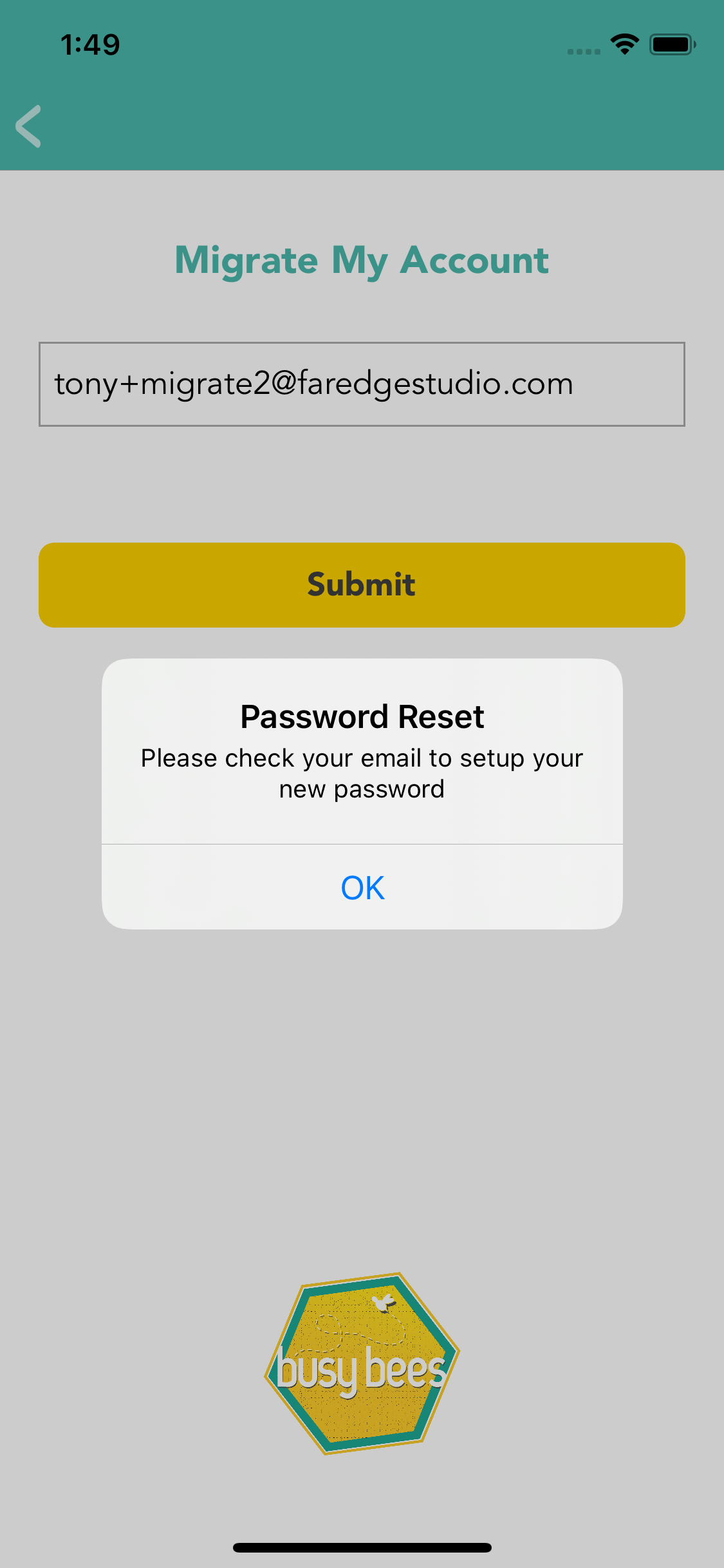 App Migration - Busy Bees Babysitting